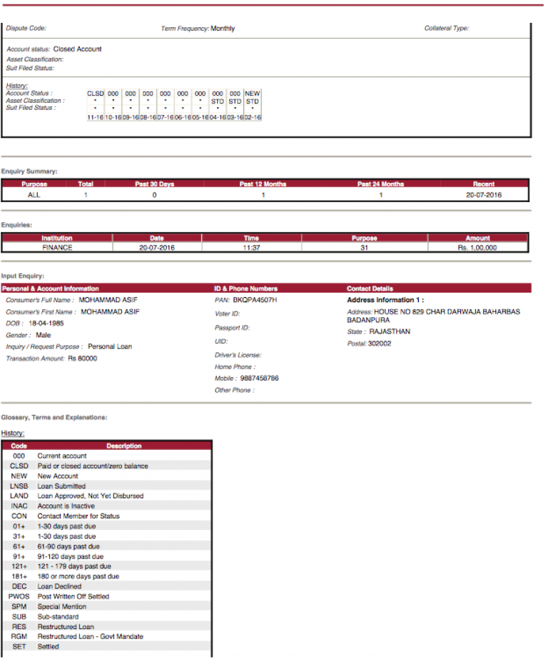 Finance Blog - Mint2Save | Understanding Equifax Consumer Credit Report ...