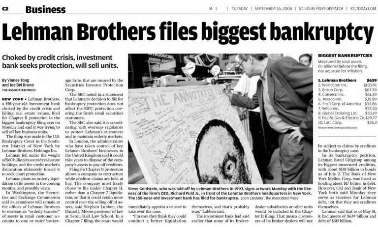 Finance Blog - Mint2Save | 7 things You Need to Know to Understand Lehman Brothers Collapse